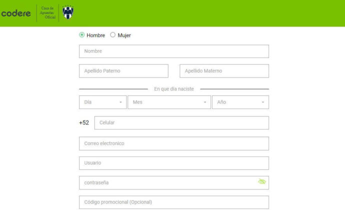 Codere registro: 200% hasta $3.000 MXN para apostar en deportes